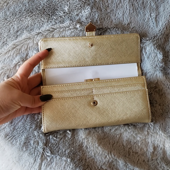 Charming Charlie | Bags | Charming Charlies Gold Wallet | Poshmark